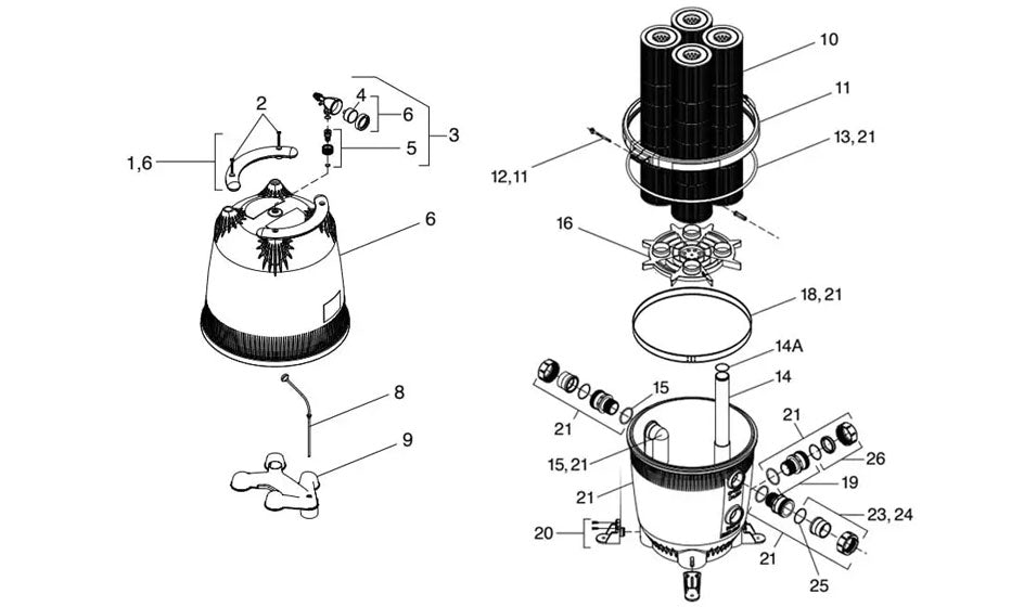 Jandy CV CL Filer Parts – Pool & Hot Tub Depot